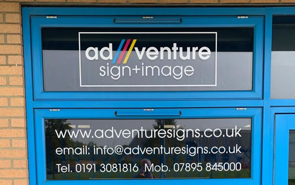 Ad-venture Sign + Image Consett Signage